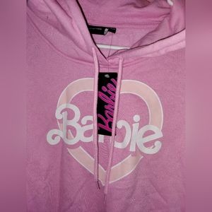 Barbie | Jackets & Coats | Plus Size Barbie Hooded Varsity Sweater Nwts ...